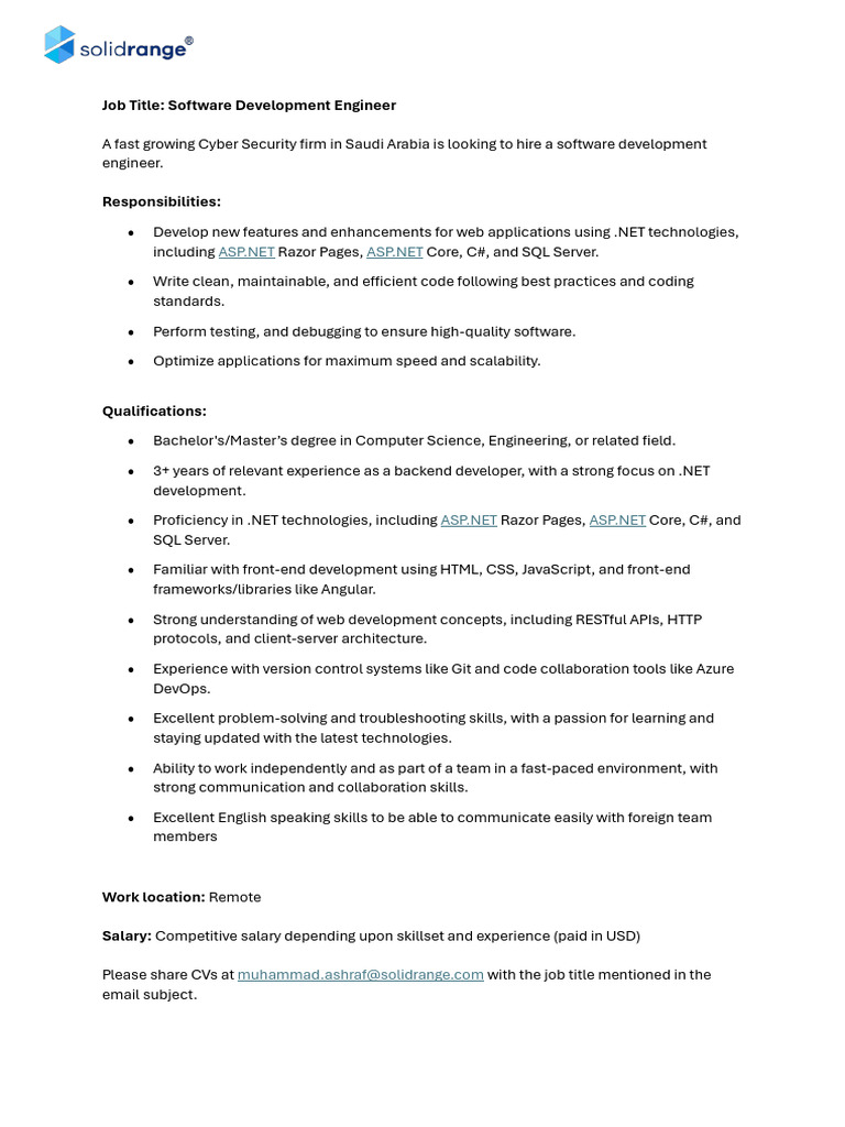 Software Developer | PDF