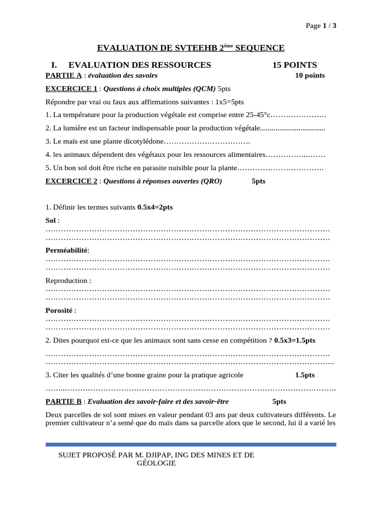 SVTEEHB s2 6ème | PDF