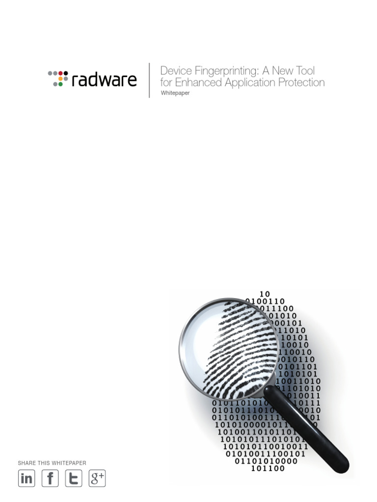 Radware Device Fingerprinting WP | PDF