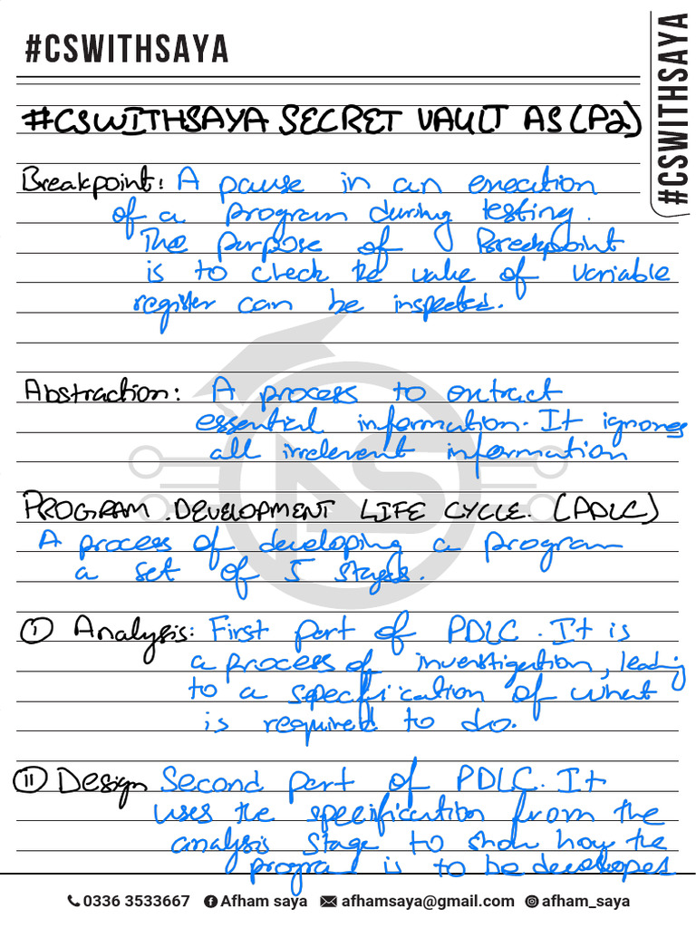 Computer science AS P2 | PDF