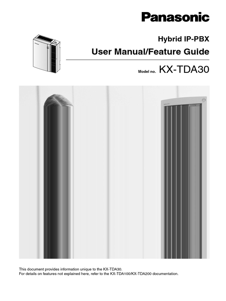 Kx-Tda30 I Kx-Tda15 - Instrukcja Obsługi | PDF