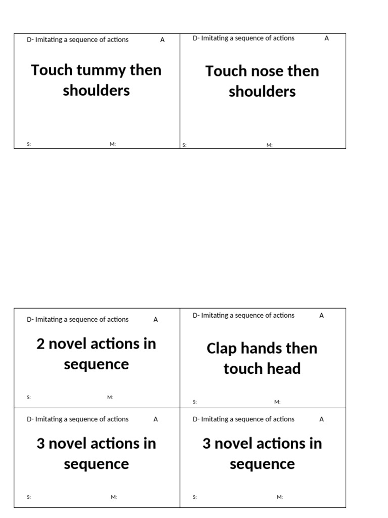 D - Imitation in Sequence - D4 - Foot and Leg - Blue | PDF