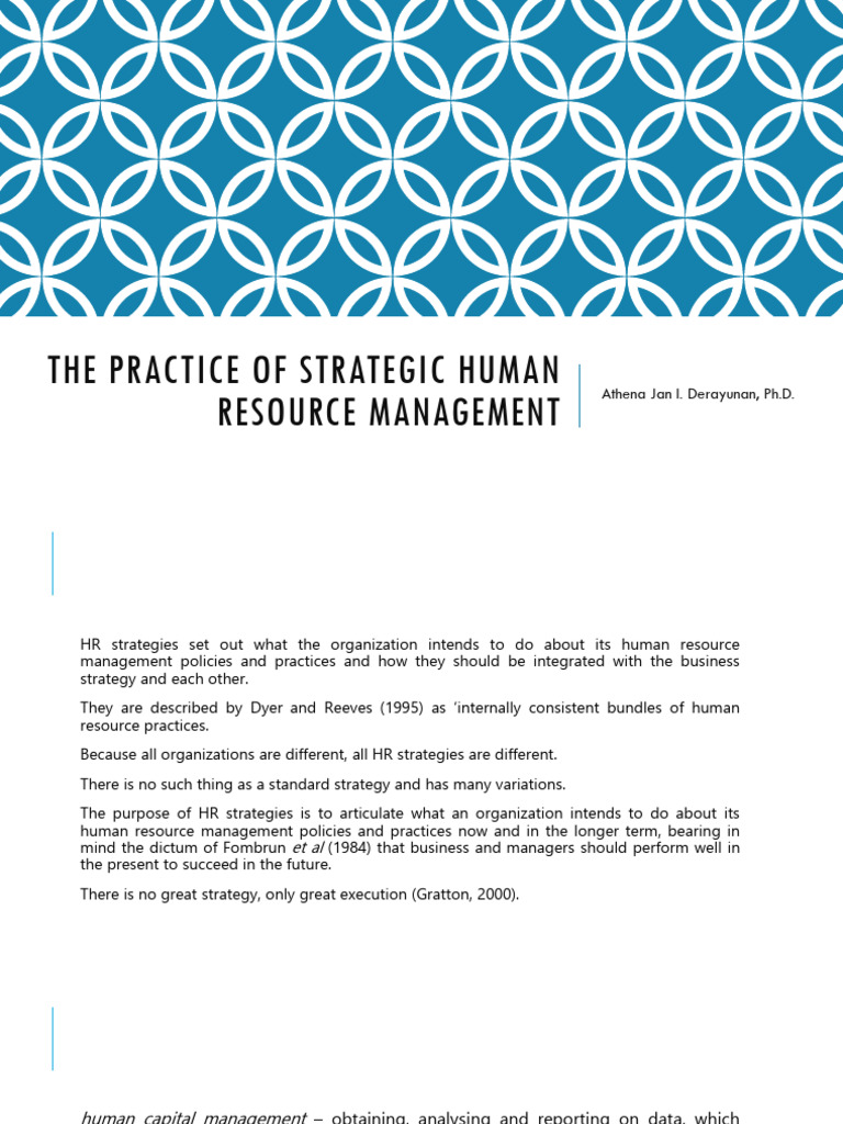 Chap-4 - SHRM | PDF | Strategic Management | Human Resource Management