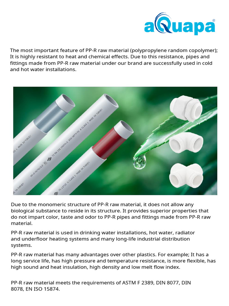 Hmo - SGTM - Exe - FLD - TDM - PPR Pipes - 005 - 00 | PDF