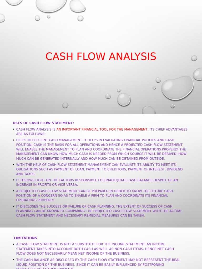 Cash flow analysis PPT [Autosaved] | PDF