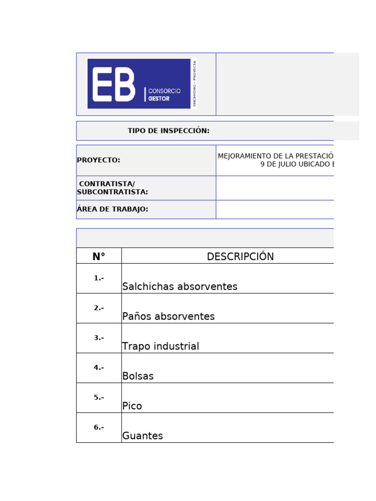 Kit Antiderrame-Checklist | PDF