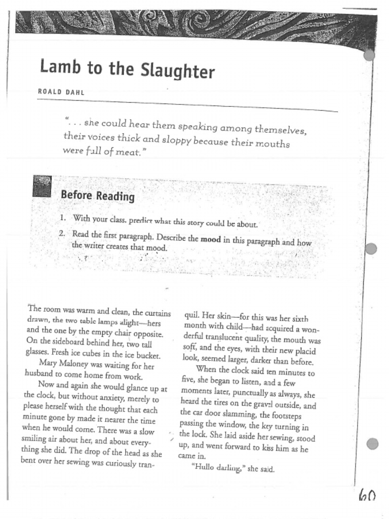 Lamb Slaughter Reading Comprehension | PDF