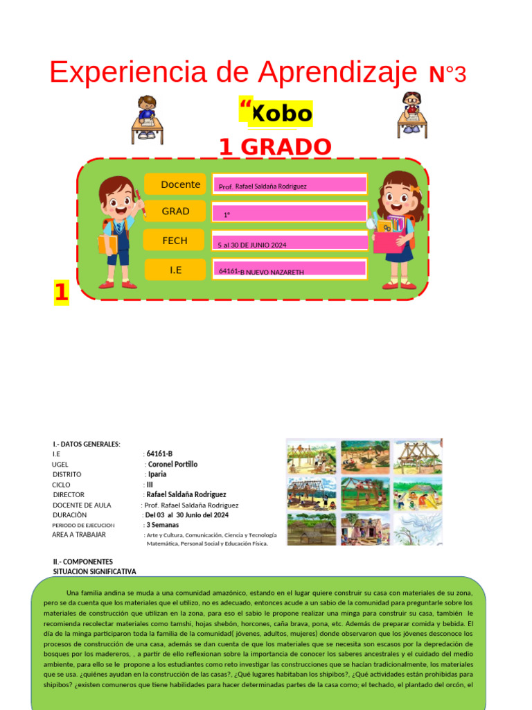 Experiencia de Aprendizaje #03 Junio | PDF | Evaluación | Cognición