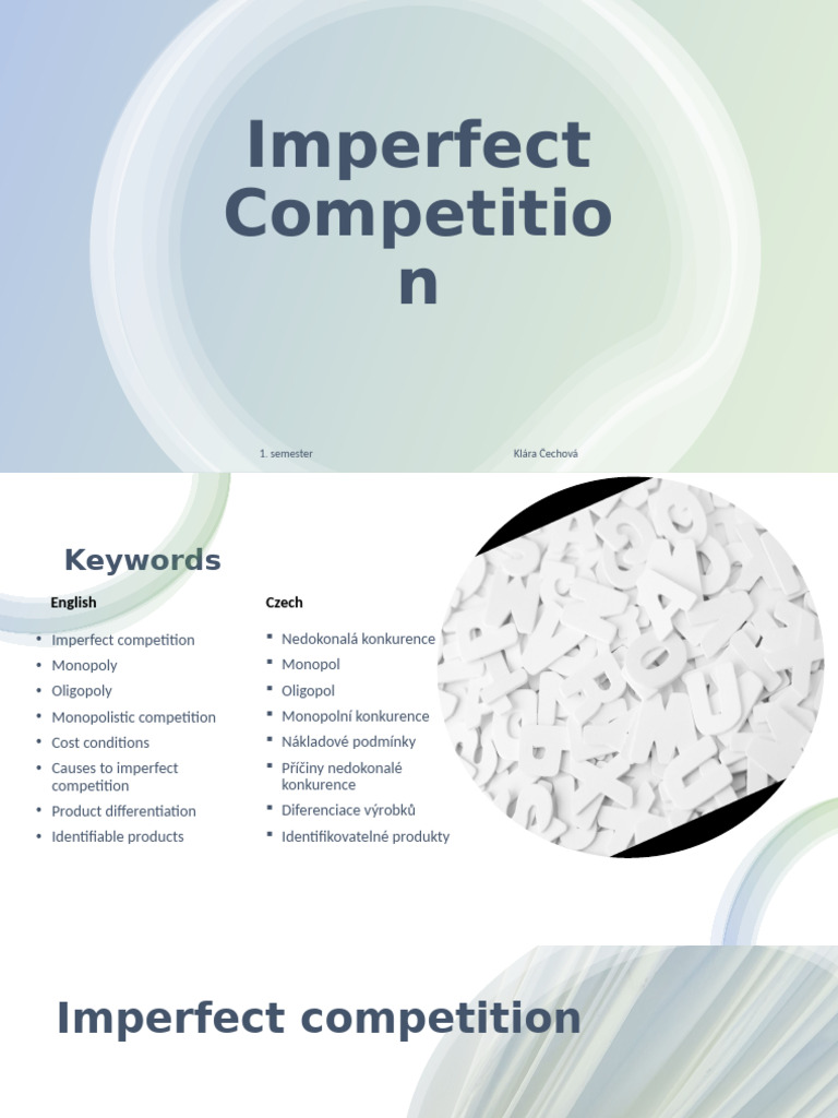 1-Imperfect Competition - ANJ1 | PDF