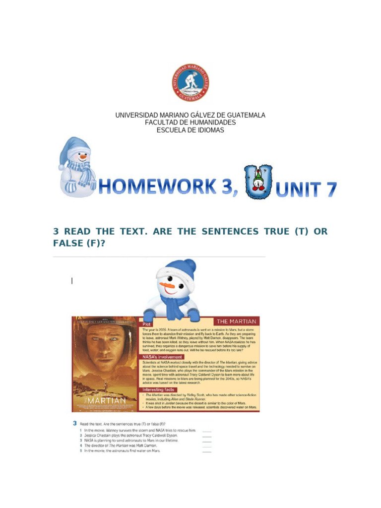 Worksheet Unit 5, Intermediate 4.3 | PDF