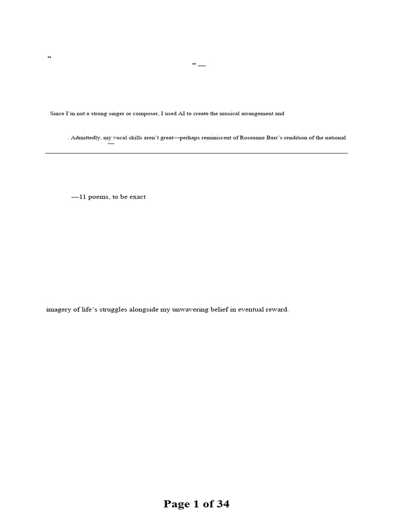 Harvesting Goodness: A Narrative Poem Collection | PDF | Poetry | Song ...
