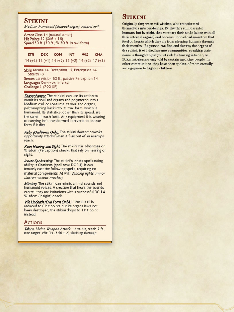 Homebrew Bestiary 2 | PDF