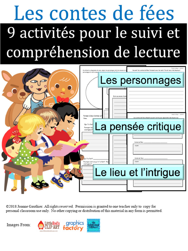 12 - Les Contes de Fées - Activités Sur La Compréhension de Lecture | PDF