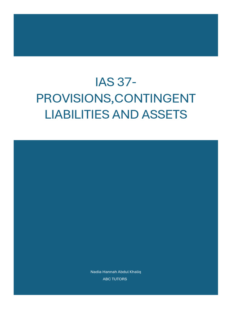 Ias 37 | PDF