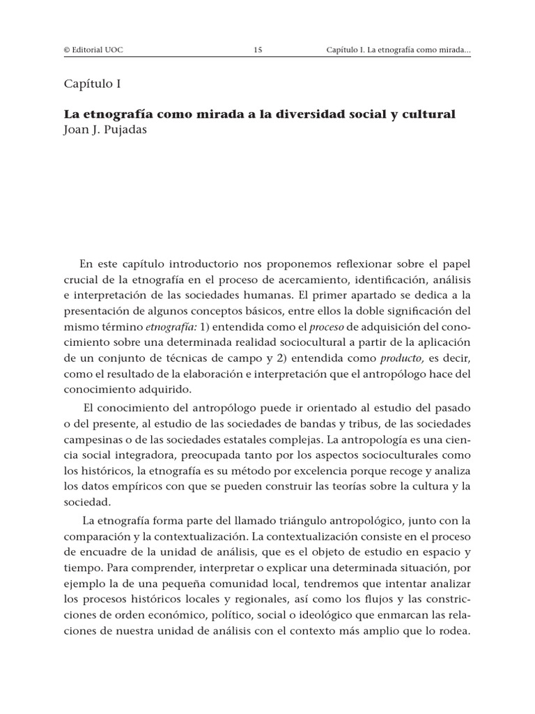 Etnografia Como Mirada Diversidad | PDF | Etnografía | Antropología