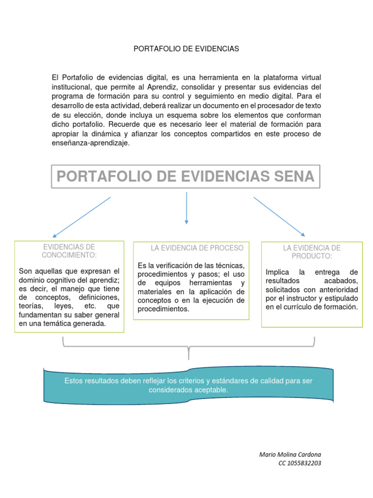 Portafolio de Evidencias | PDF