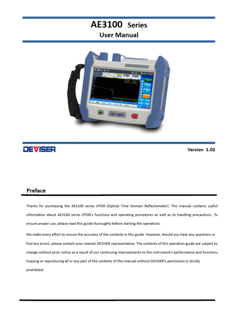 OTR AE3100-Manual | PDF