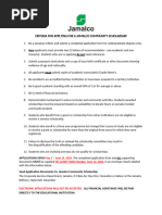 Jamalco Community Scholarship 2025 Guide | PDF | Educational Stages
