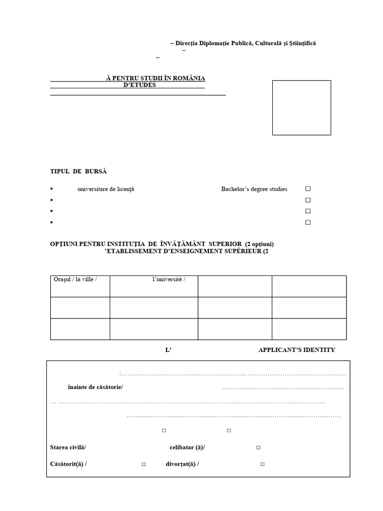Appendix 1 - Formular Mae en | PDF