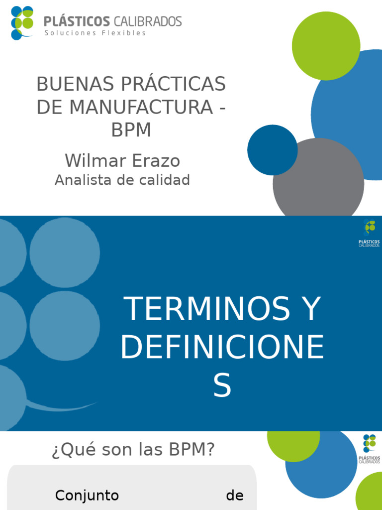 Las Buenas Practicas de Manufactura (BPM) | PDF