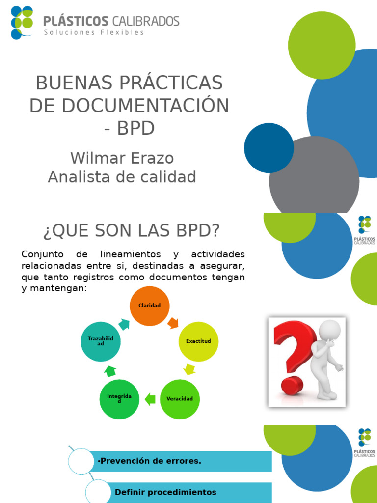 Las Buenas Practicas de Documentación (BPD) | PDF