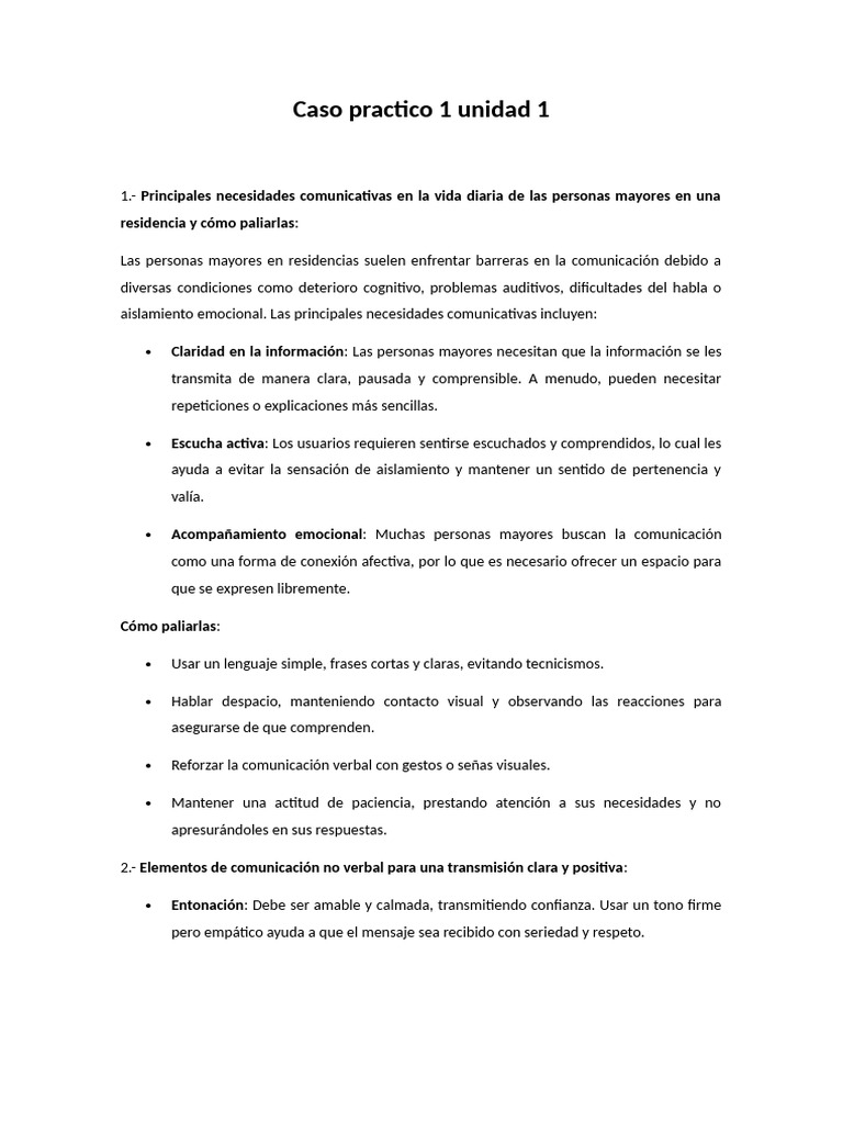 Caso Practico 1 Unidad 1 | PDF
