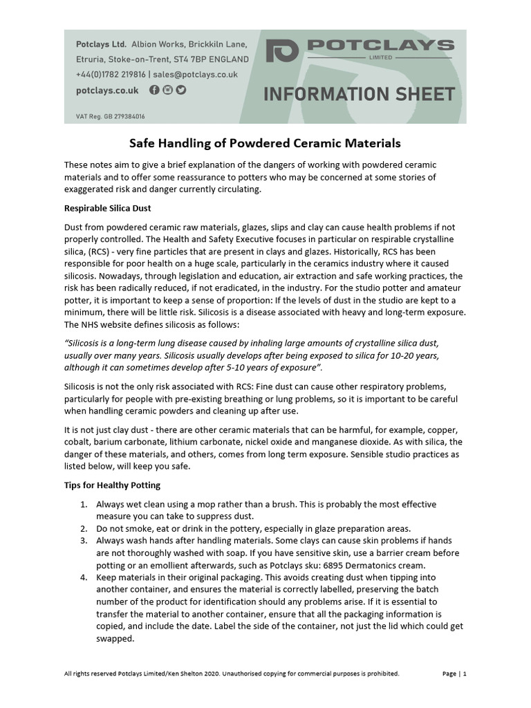 Safe Handling of Powders | PDF