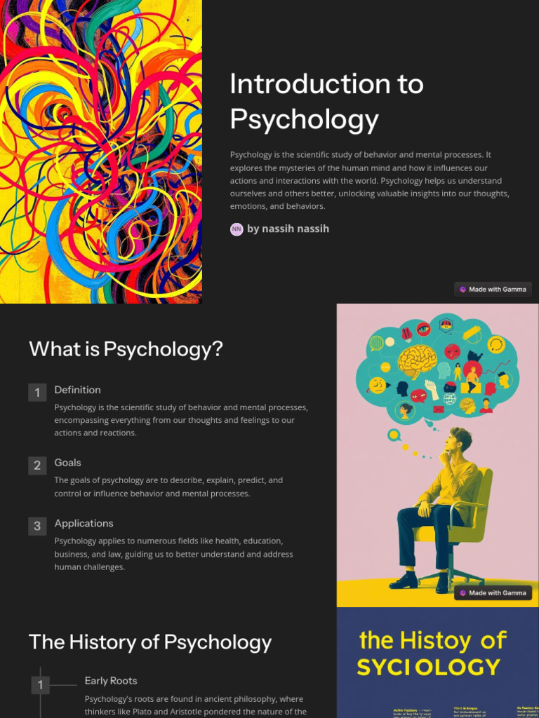 Chapter1 ; Introduction to Psychology | PDF