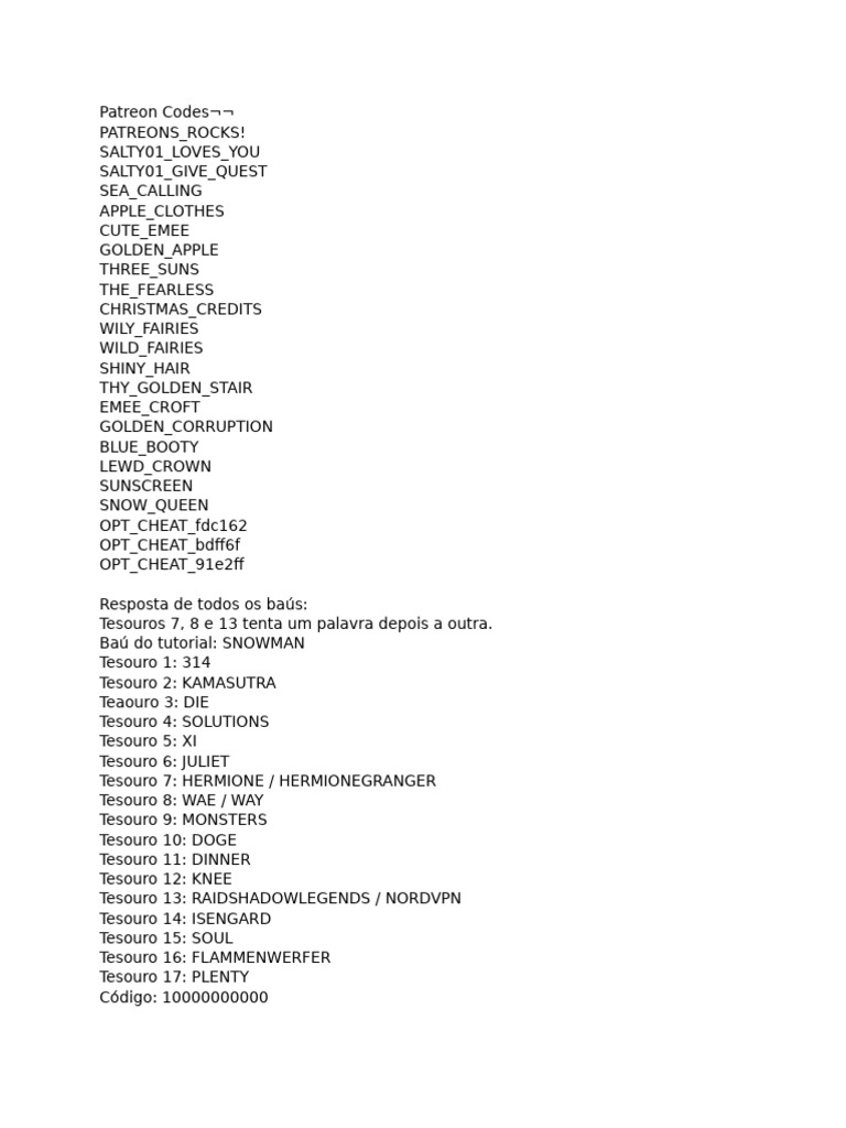 Once A Porn A Time Codes | PDF