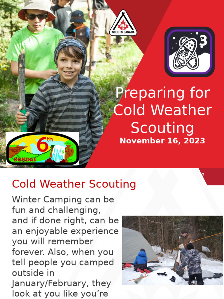 Preparing For Cold Weather Scouting 2023 | PDF