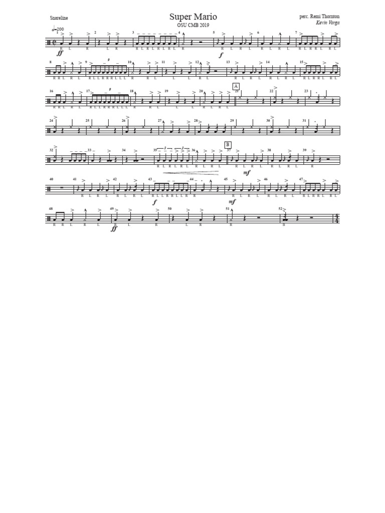Mario - Snareline | PDF