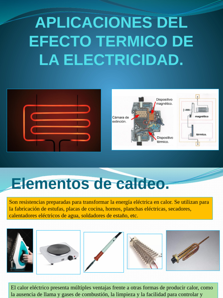 APLICACIONES EFECTO TERMICO | PDF