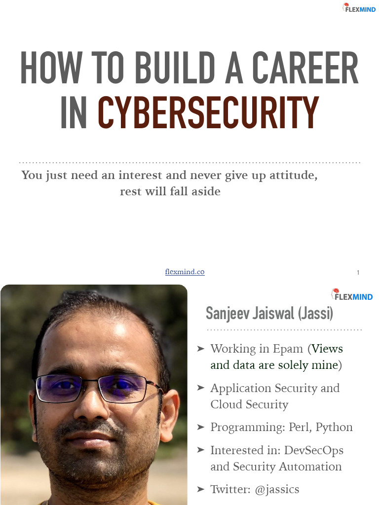 How To Build Career in CyberSecurity | PDF