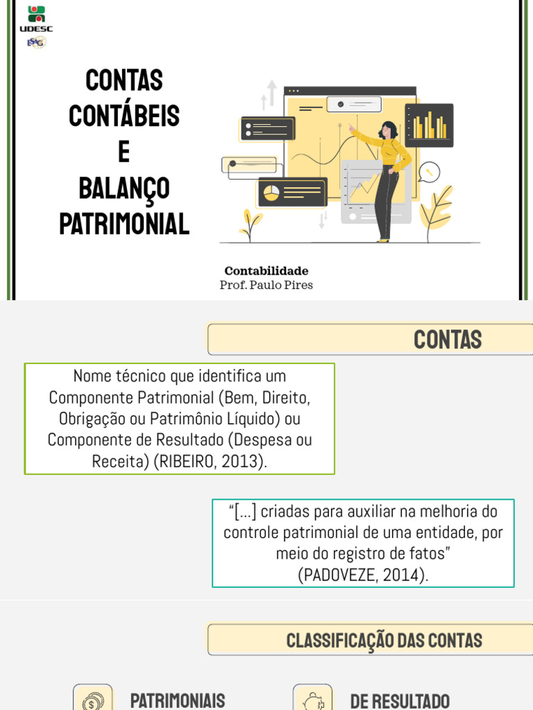 Aula 3 - Contas Contábeis e Balanço Patrimonial | PDF