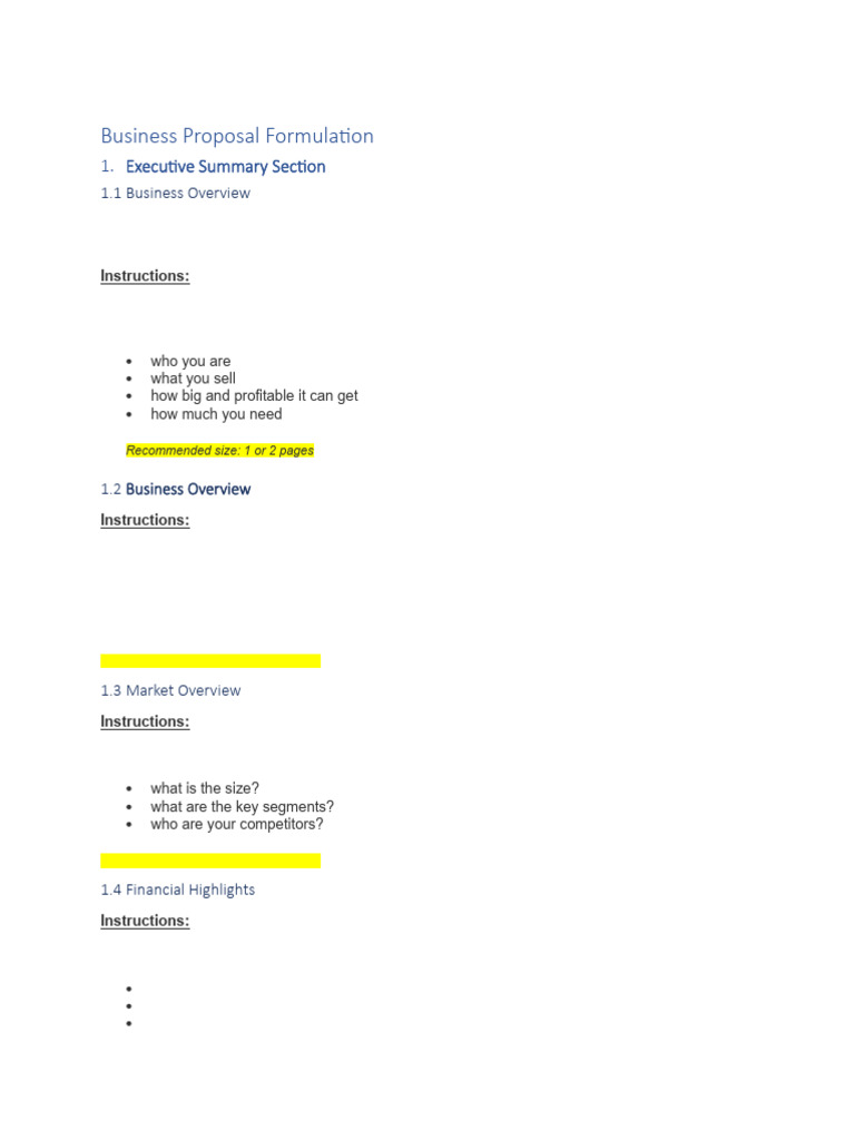 Business Proposal Formulation Idea | PDF | Pricing | Leverage (Finance)