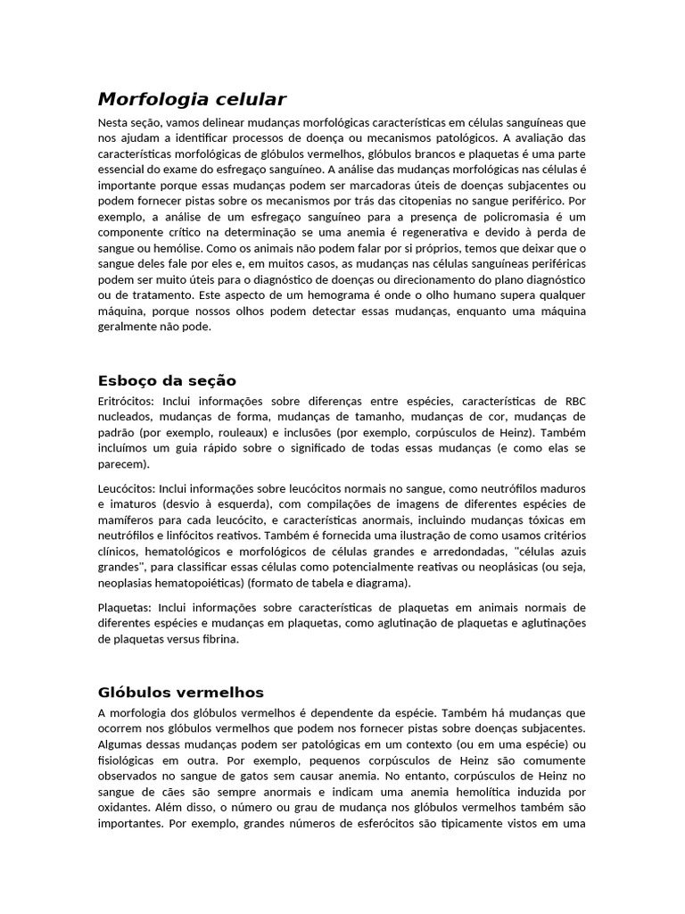4 Morfologia Celular | PDF