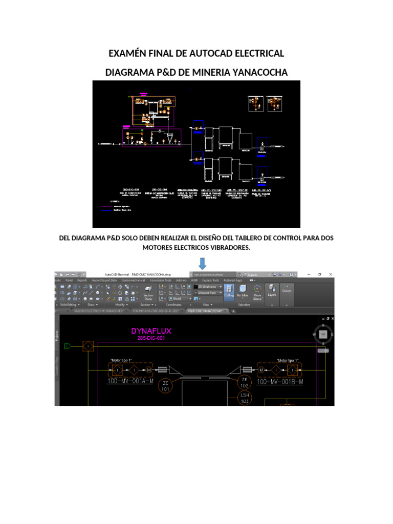 Examén Final de Autocad Electrical - Tablero Electricos | PDF
