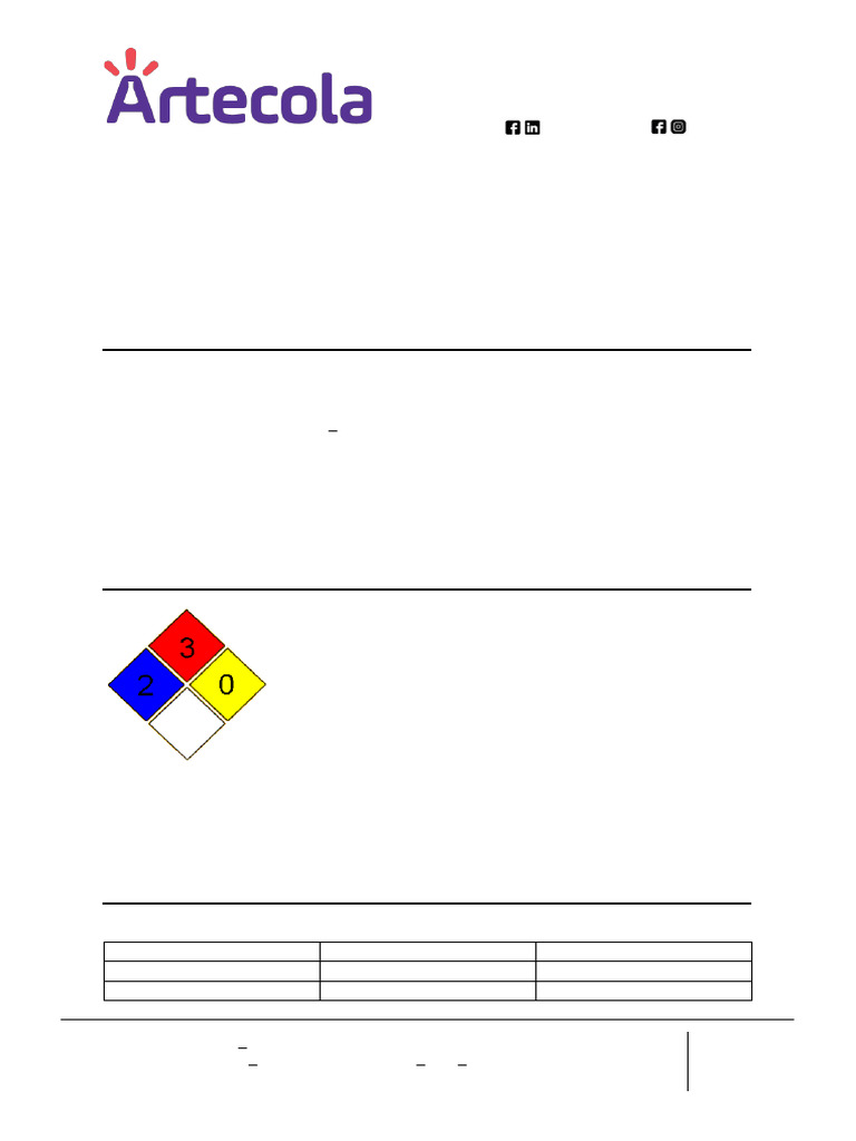 1.-MSDS Pegamento Doble Contacto Regia CR 5001 | PDF