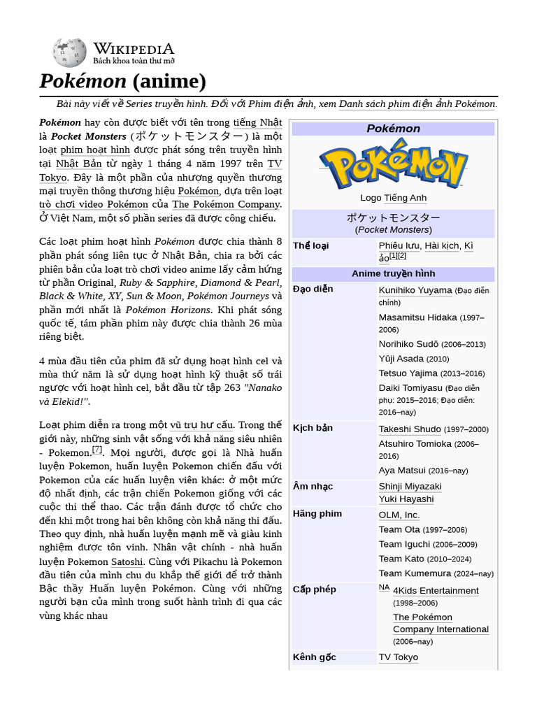 Pokémon (Anime) | PDF