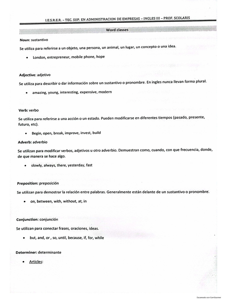 Lesson 1 Inglés III | PDF