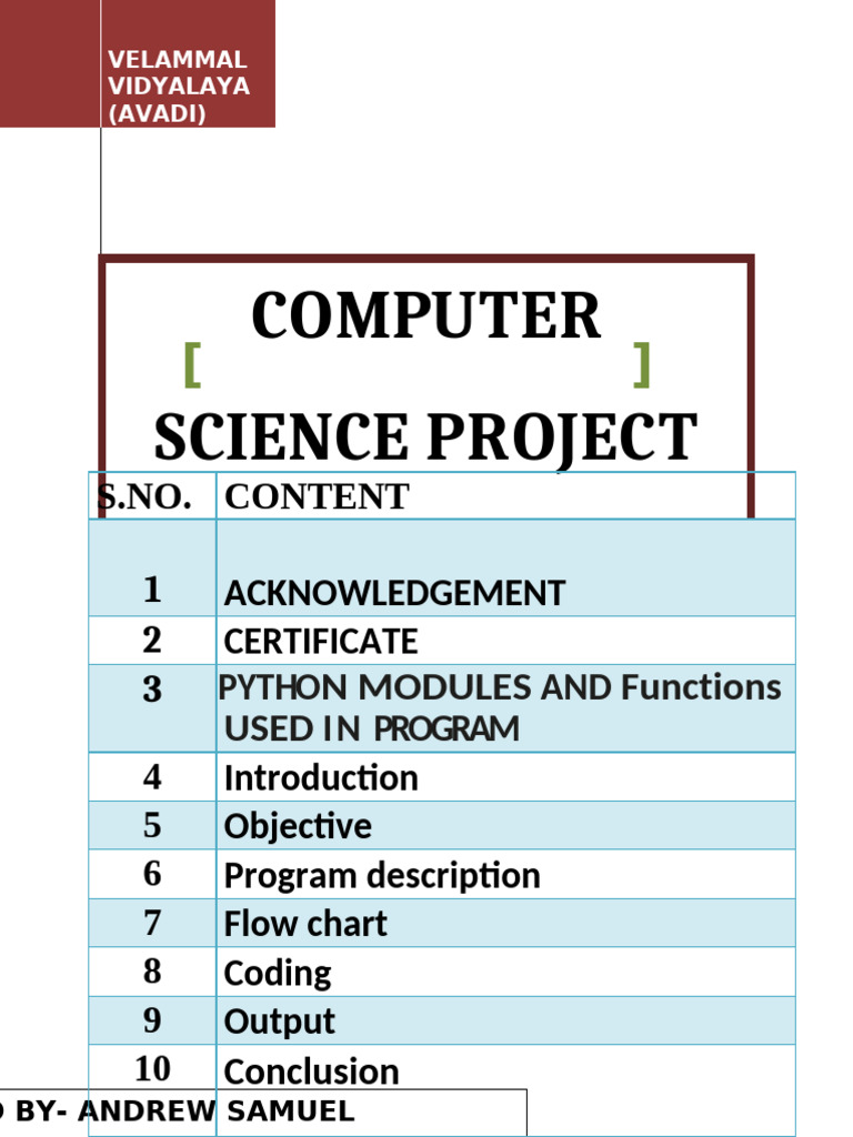 548813484-Python-Project-File | PDF