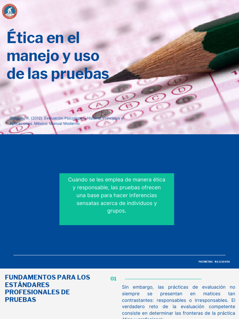 Ética en El Manejo y Uso de Las Pruebas | PDF | Sicología | Inteligencia Ética en El Manejo y Uso de Las Pruebas | PDF | Sicología | Inteligencia