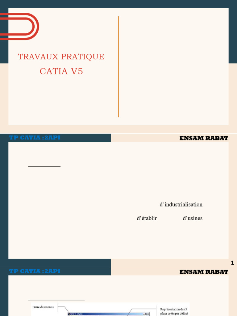 Cours CATIA ENSAMR | PDF