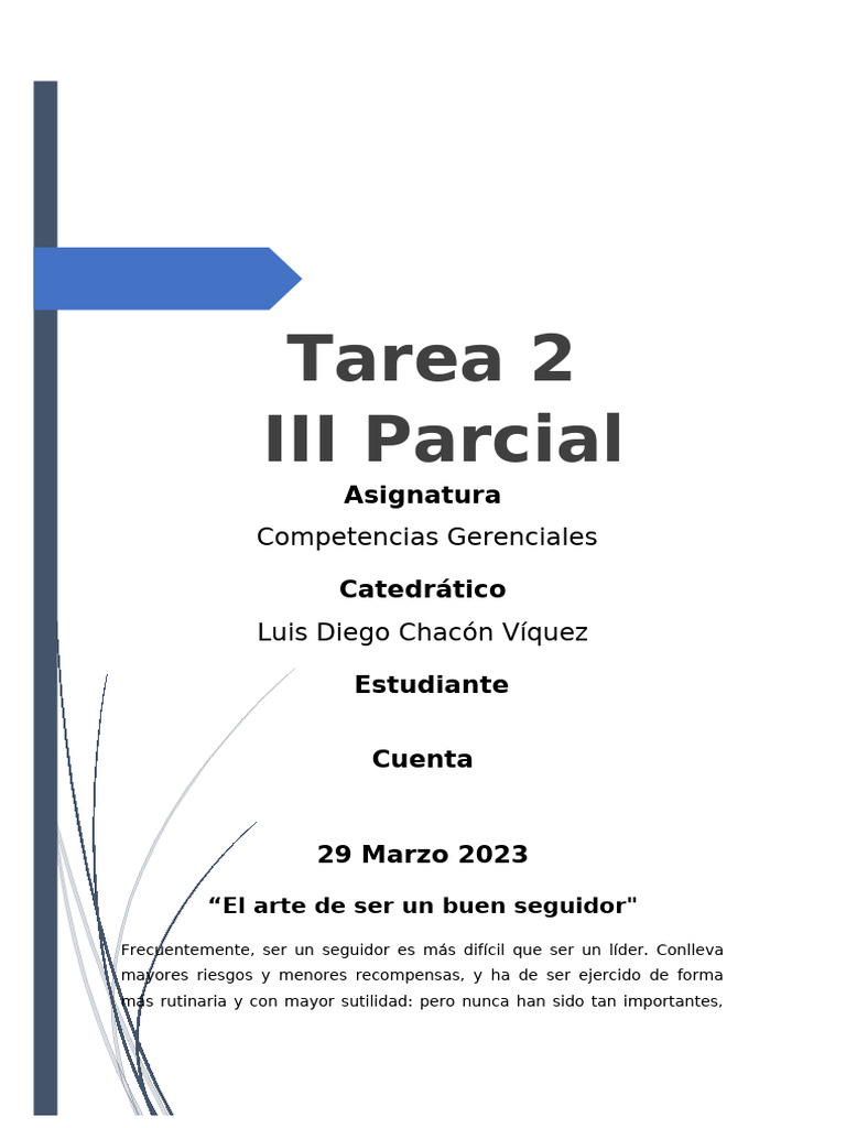 Tarea2 III Parcial | PDF