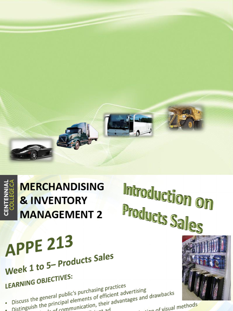 Merchandising & Inventory Management 2 Week 1 To 5 Review Mini Test #2 ...