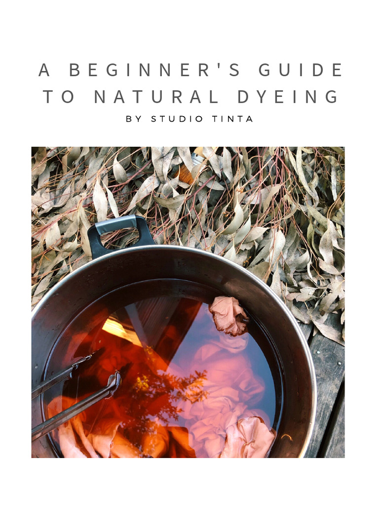 A Beginner S Guide To Natural Dyeing by Studio Tinta | PDF
