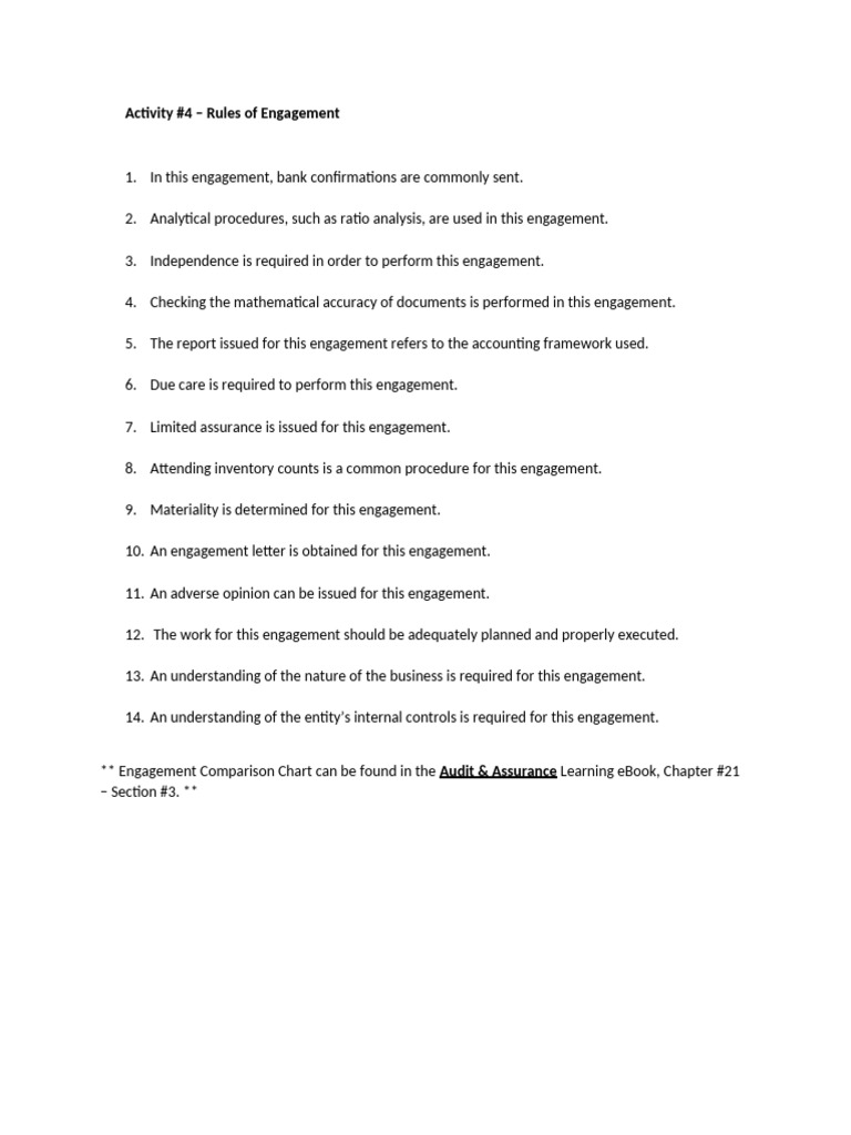 Activity #4 - Rules of Engagement | PDF