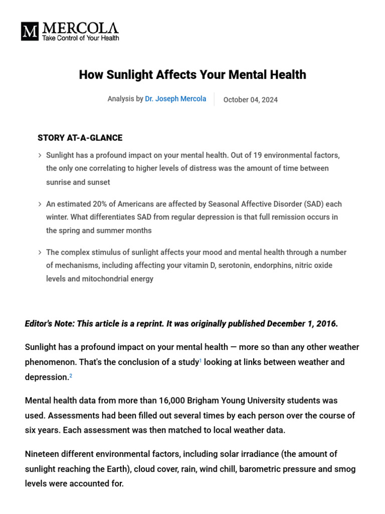 sunlight-depression-pdf | PDF