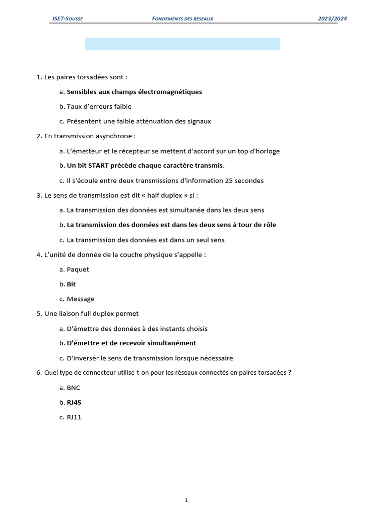 TD3 FR Corrigé | PDF