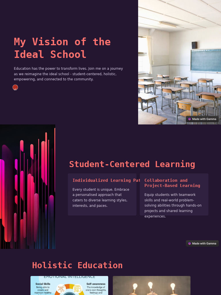 My Vision of The Ideal School | PDF
